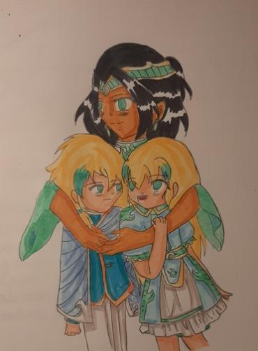 portrait de Jadina; Aidan; Nadia; | Delcourt - Les Legendaire